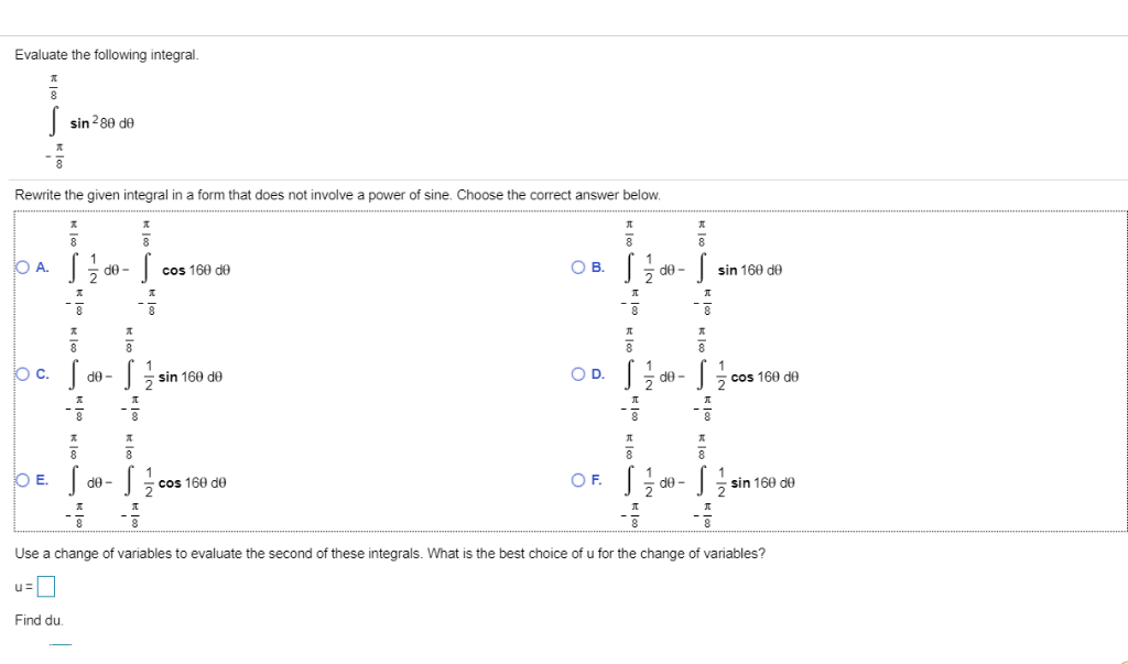 Solved Evaluate the following integral Rewrite the given | Chegg.com