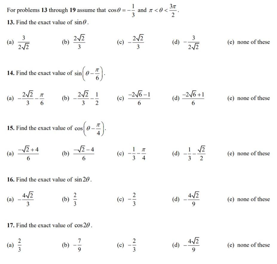 Solved JUST SOLVE 17 WITH INFORMATION FOUND AT VERY | Chegg.com