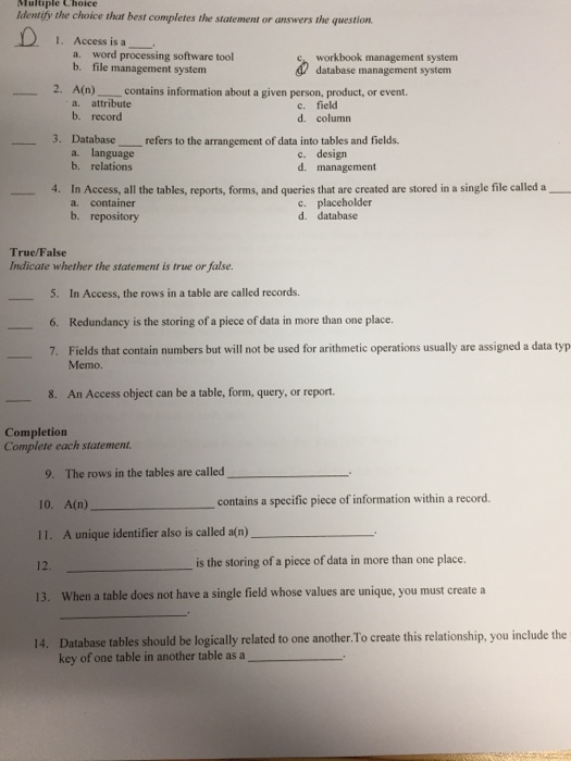 Solved Identify the choice data best completes the Statement | Chegg.com