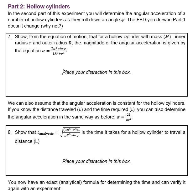 Solved Part 2: Hollow cylinders\\nIn the second part of this | Chegg.com