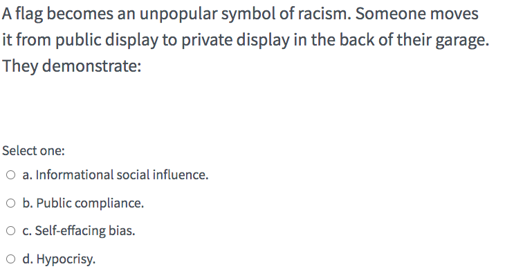 Solved A flag becomes an unpopular symbol of racism. Someone | Chegg.com