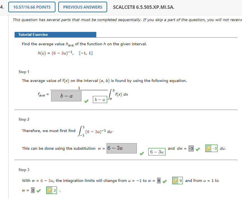 Solved 10.57/16.66 POINTS PREVIOUS ANSWERS SCALCET8 | Chegg.com