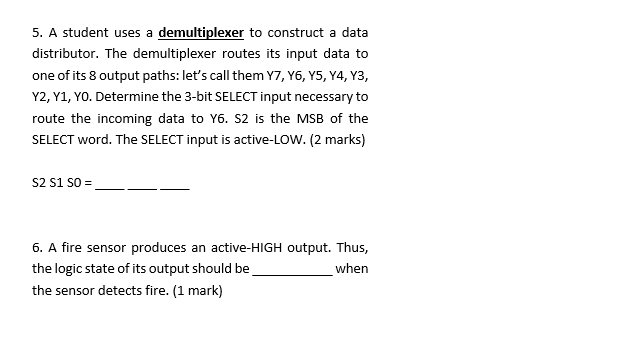 Solved 1. Complete the following truth table of a decoder | Chegg.com