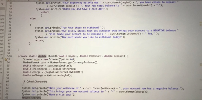 Solved JAVA, create a bank program in which a user will | Chegg.com
