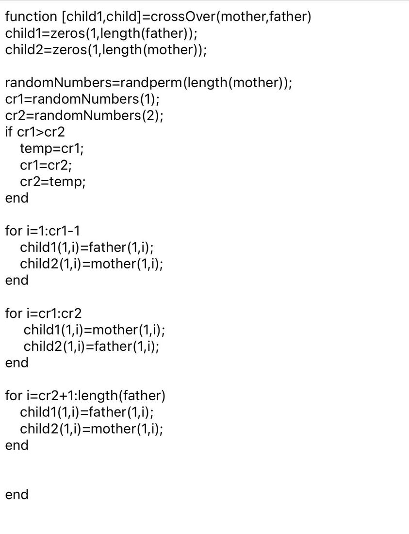 Solved Modify The Objective Function Ga Algorithm In Matlab 7676