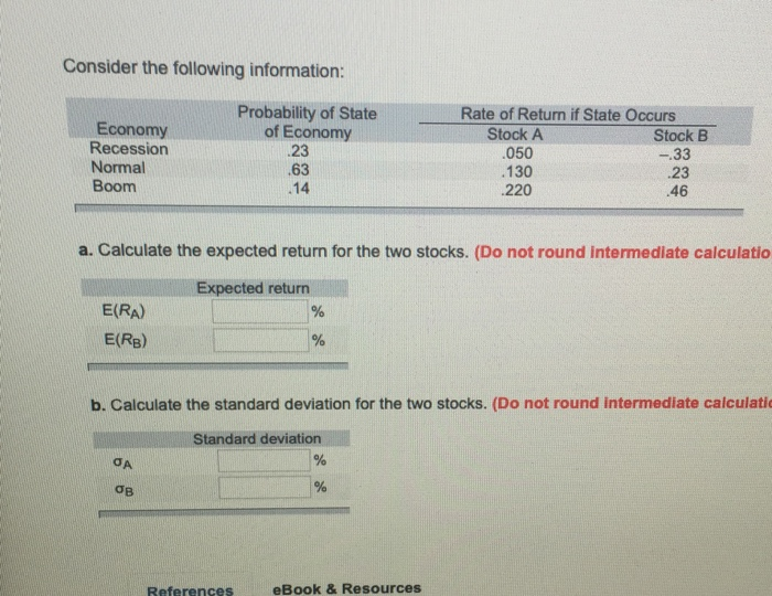 Solved Consider the following information: Probability of | Chegg.com Solved Consider the following information: Probability of | Chegg.com
