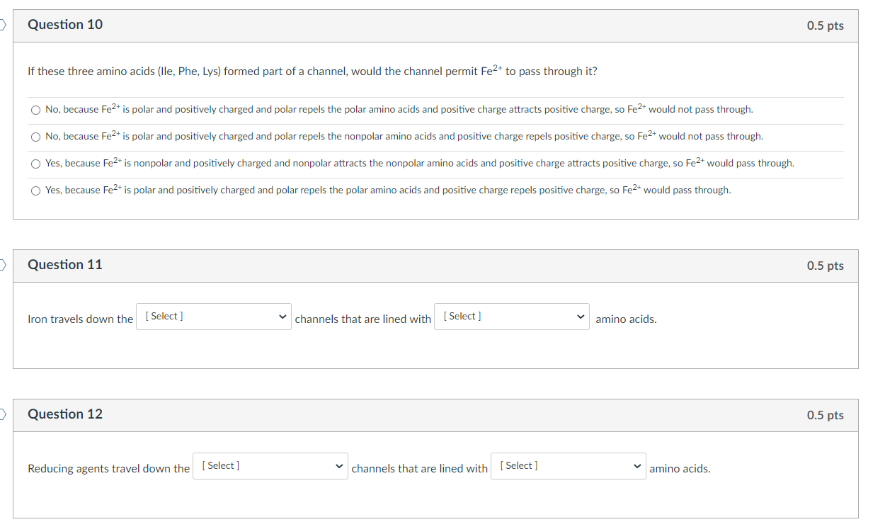 Solved If these three amino acids (Ile, Phe, Lys) formed | Chegg.com