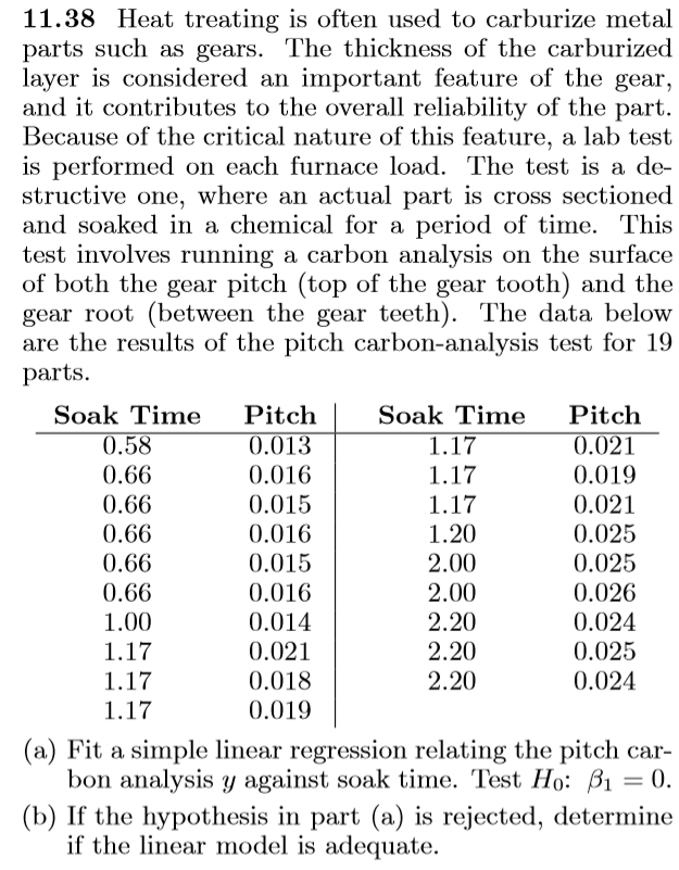 Solved 11.38 Heat treating is often used to carburize metal | Chegg.com