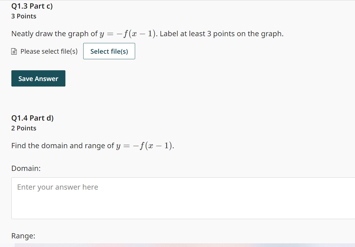 Solved Written Homework 05 - Transformations Q1 | Chegg.com