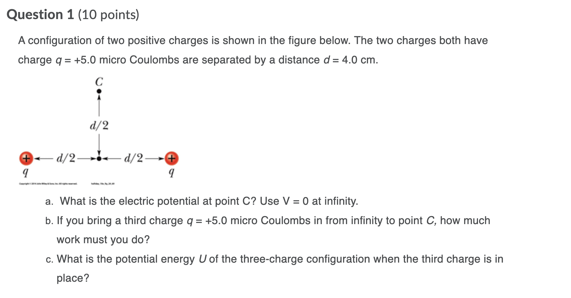 Solved Question 1 (10 points) A configuration of two | Chegg.com