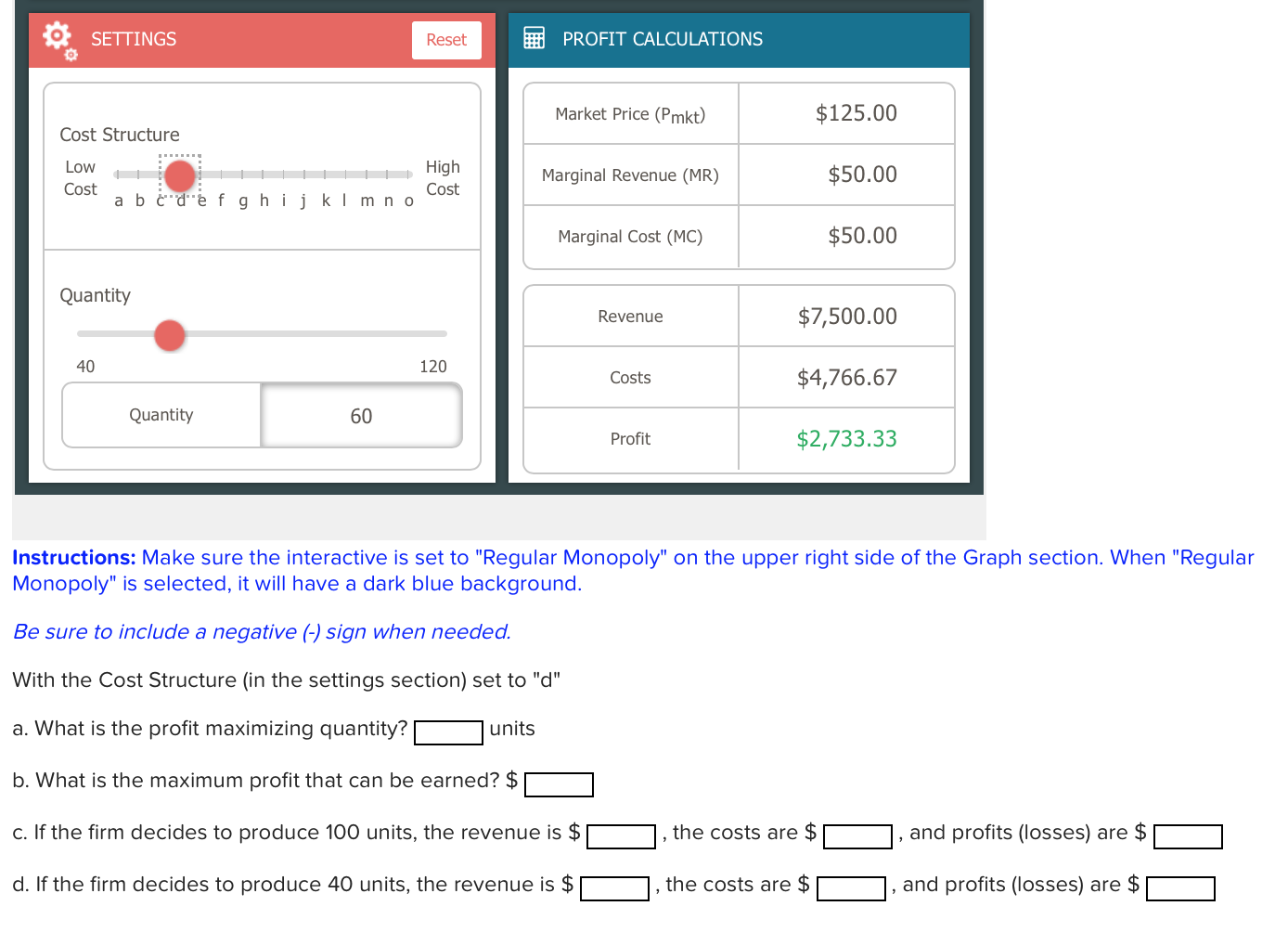 Solved Monopoly: Introduction to the Interactive Graph Given | Chegg.com