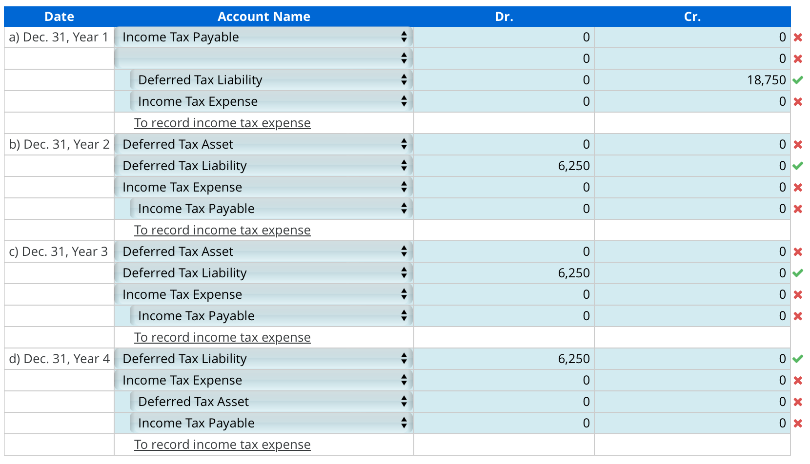 Recording and Reporting Multiple Temporary | Chegg.com
