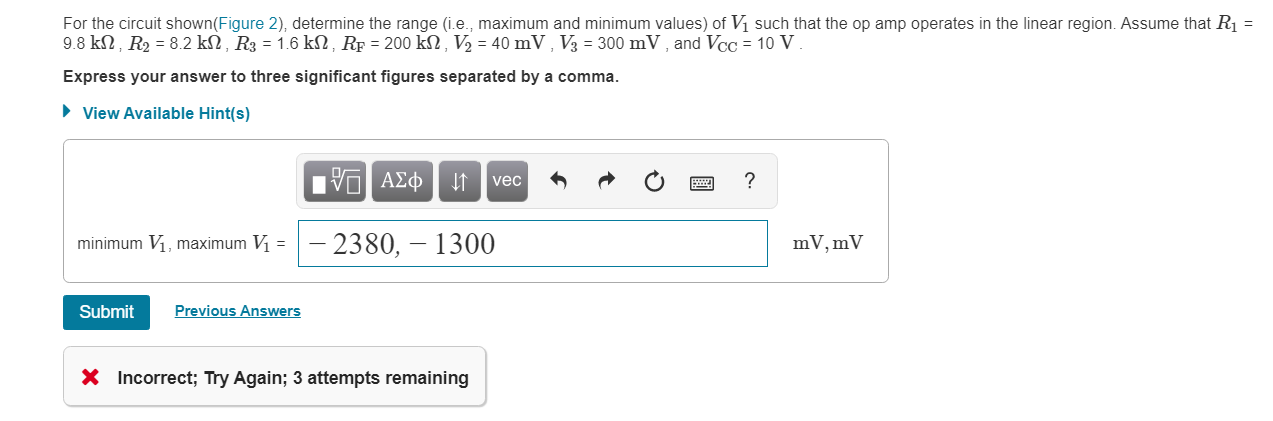 Solved Figure () 2of2 ) 현 For the circuit shown(Figure 2), | Chegg.com