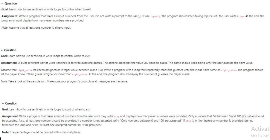 Solved PLEASE WRITE THESE IN PYTHONQuestion 1Goal: Leam how | Chegg.com