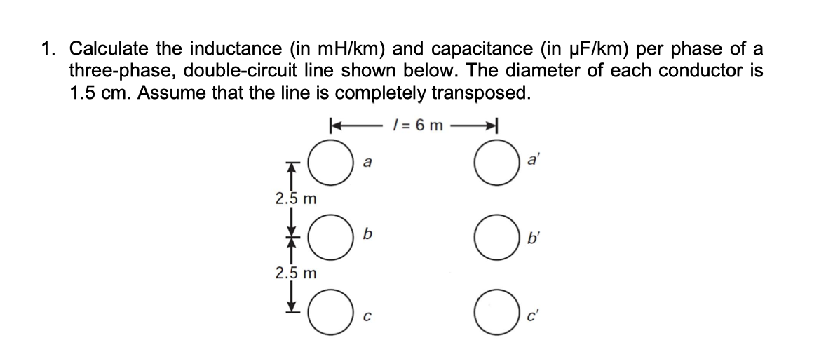 Solved 1 Calculate The Inductance In Mh Km And