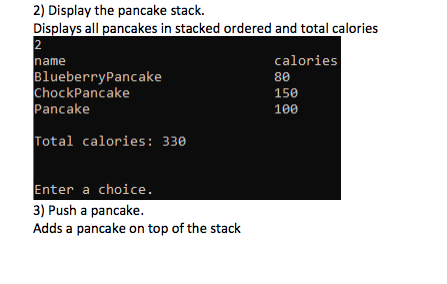 Question 2: stack Pancake stack You are stacking | Chegg.com