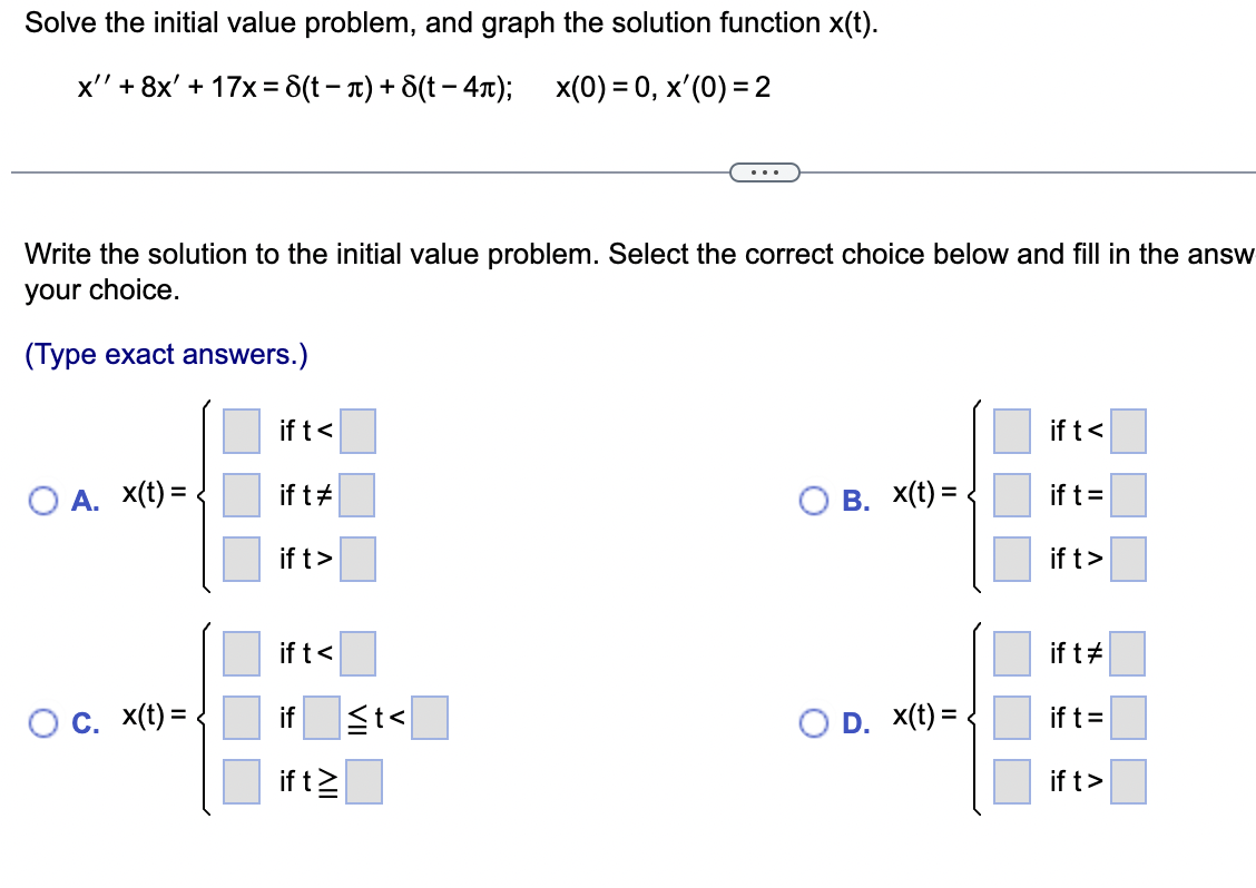 Solved Solve the initial value problem, and graph the | Chegg.com