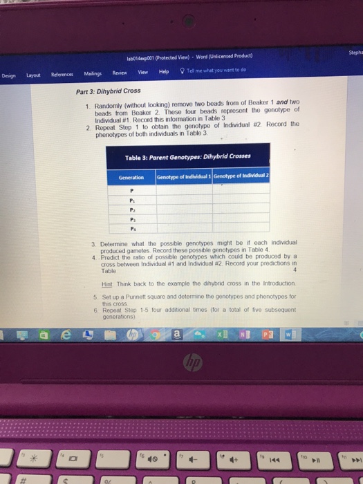 Solved Stephanie M lab014exp001 (Protected View) - Word | Chegg.com