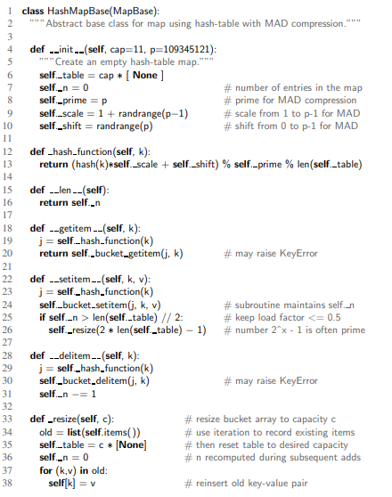 Solved 9 1 class MapBase(MutableMapping): 2 ***Our own | Chegg.com