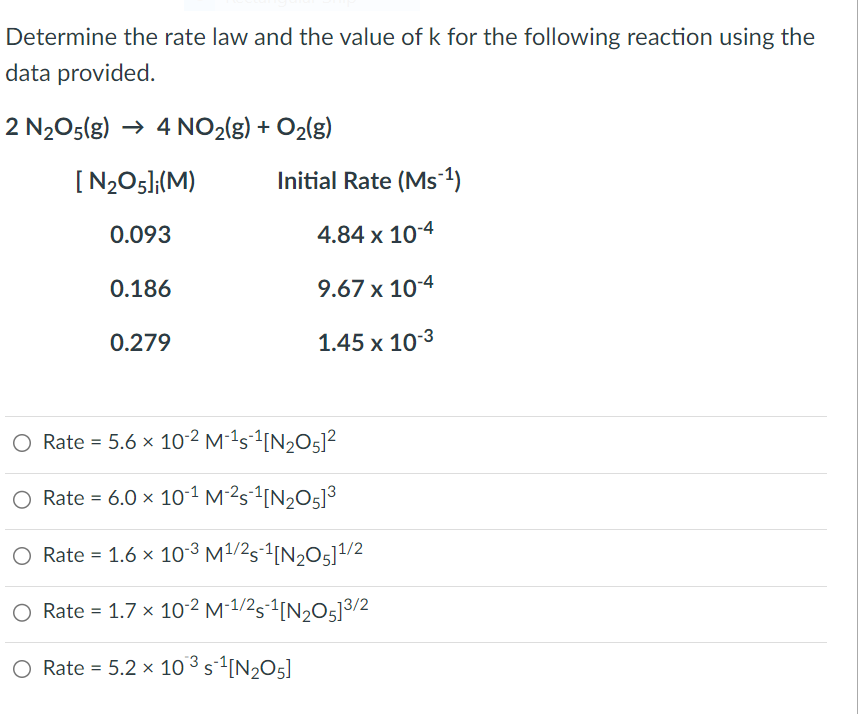 Solved Given the following balanced equation, determine the | Chegg.com