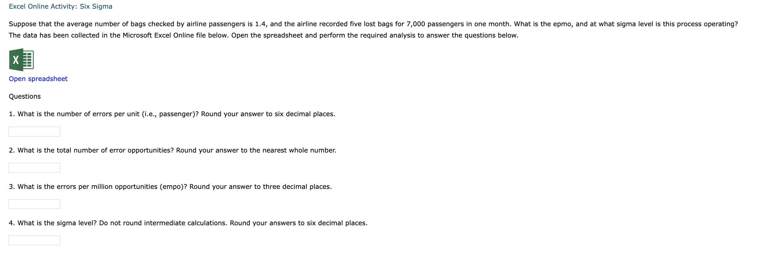 Solved The data has been collected in the Microsoft Excel | Chegg.com