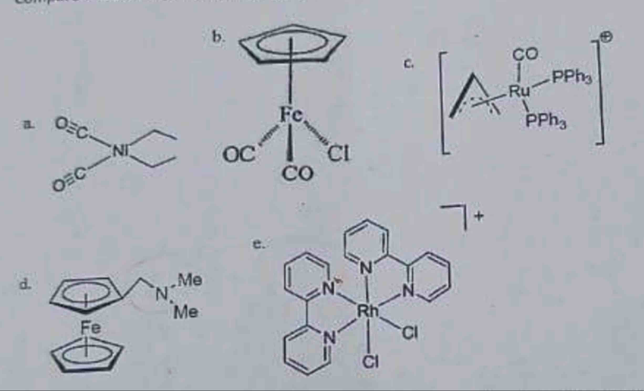 Solved compare the stability of complexes based on EAN rule | Chegg.com