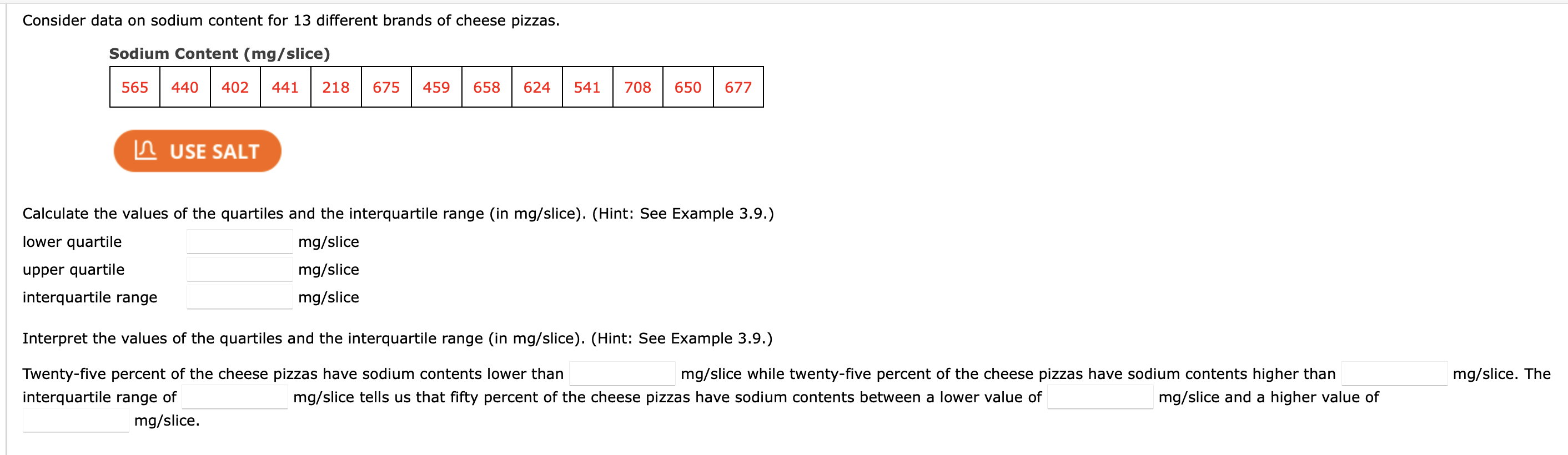 Solved Consider data on sodium content for 13 different | Chegg.com