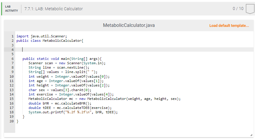 Solved The male BMR formula is: 66+(6.23× weight in pounds | Chegg.com