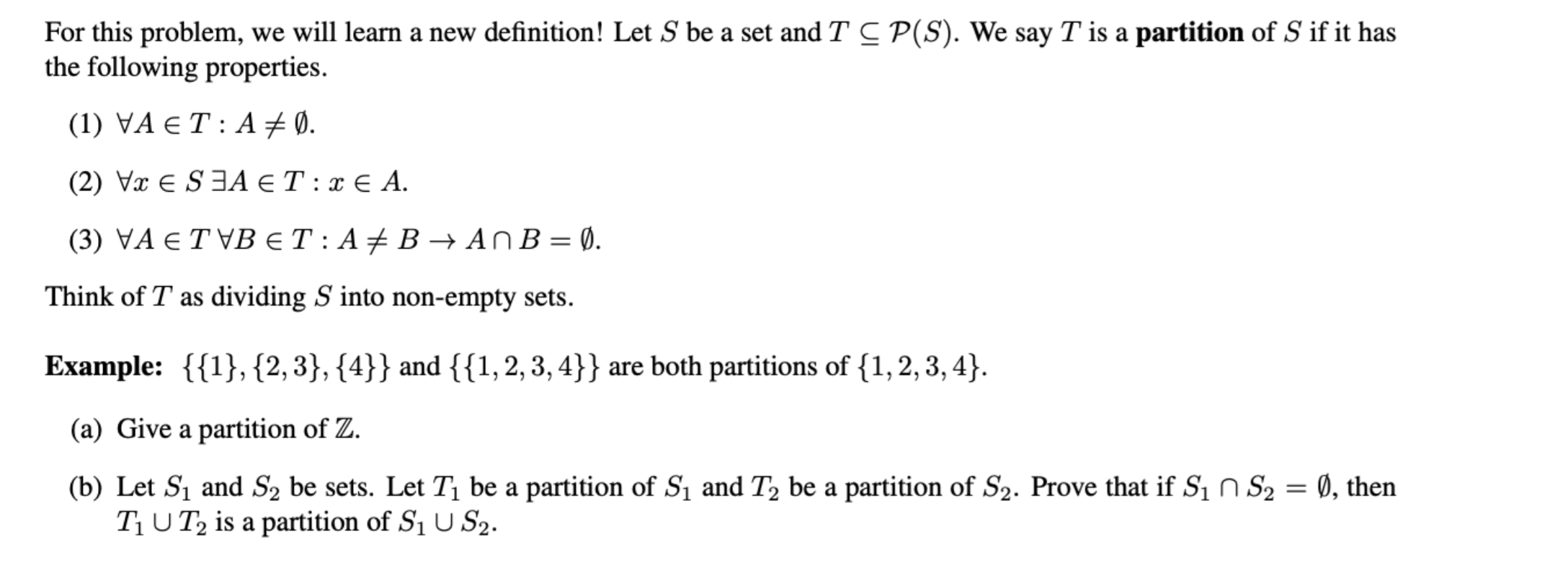 Solved For this problem, we will learn a new definition! Let | Chegg.com