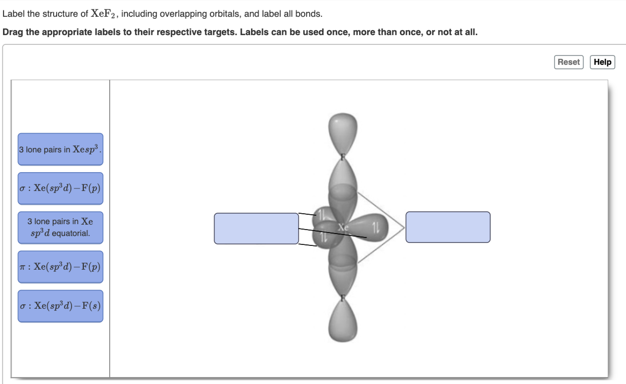 Label the structure of I3−, including overlapping | Chegg.com