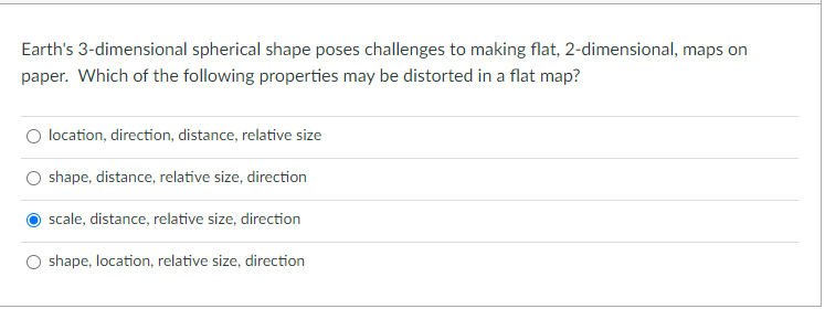 Solved Earth's 3-dimensional spherical shape poses | Chegg.com