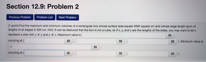 Solved Section 129 Problem 2 Previous Problemproblem List 
