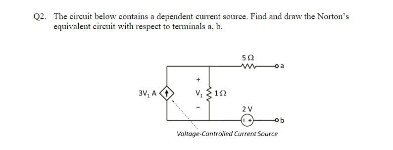 Solved 22. The circuit below contains a dependent current | Chegg.com