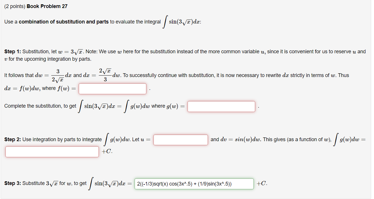 Solved (2 points) Book Problem 27 Use a combination of | Chegg.com