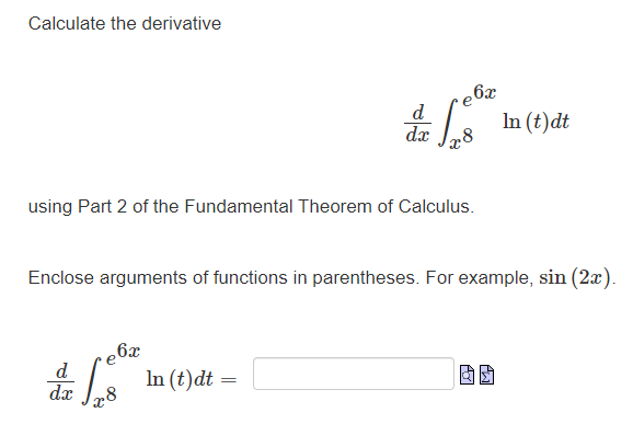 Solved Calculate the derivative \\[ \\frac{d}{d x} | Chegg.com