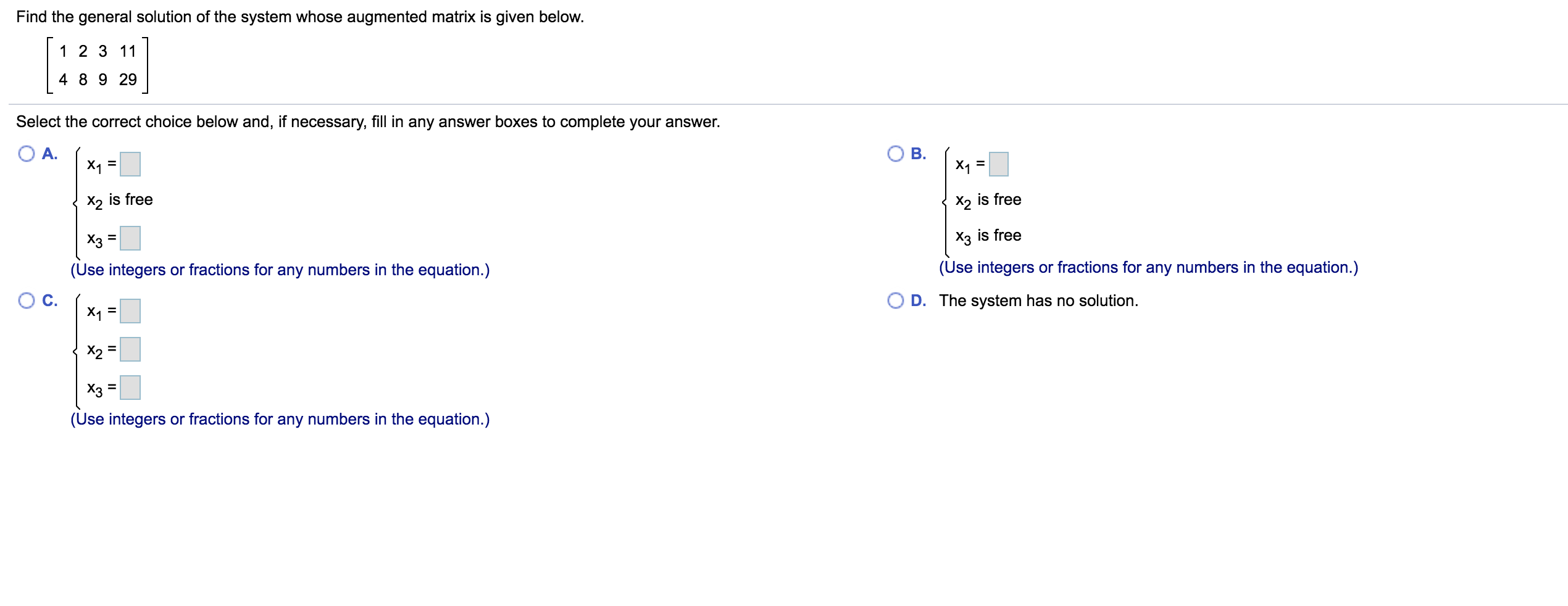 Solved Find The General Solution Of The System Whose Chegg