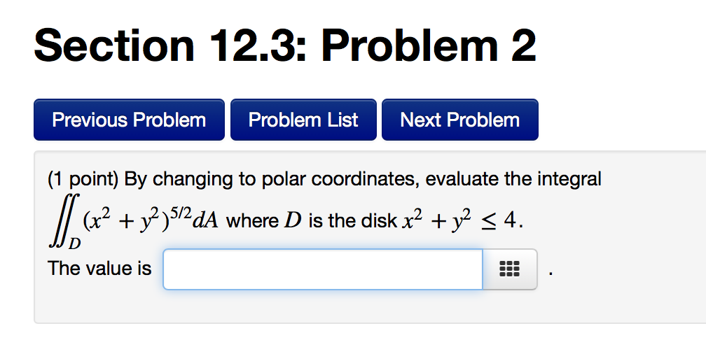 Solved Section 12.3: Problem 2 Previous Problem Problem List | Chegg.com