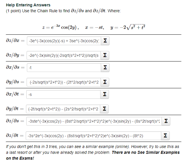 Solved Help Entering Answers | Chegg.com Solved Help Entering Answers | Chegg.com