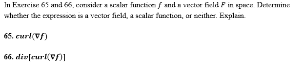 Solved In Exercise 65 and 66, consider a scalar function f | Chegg.com