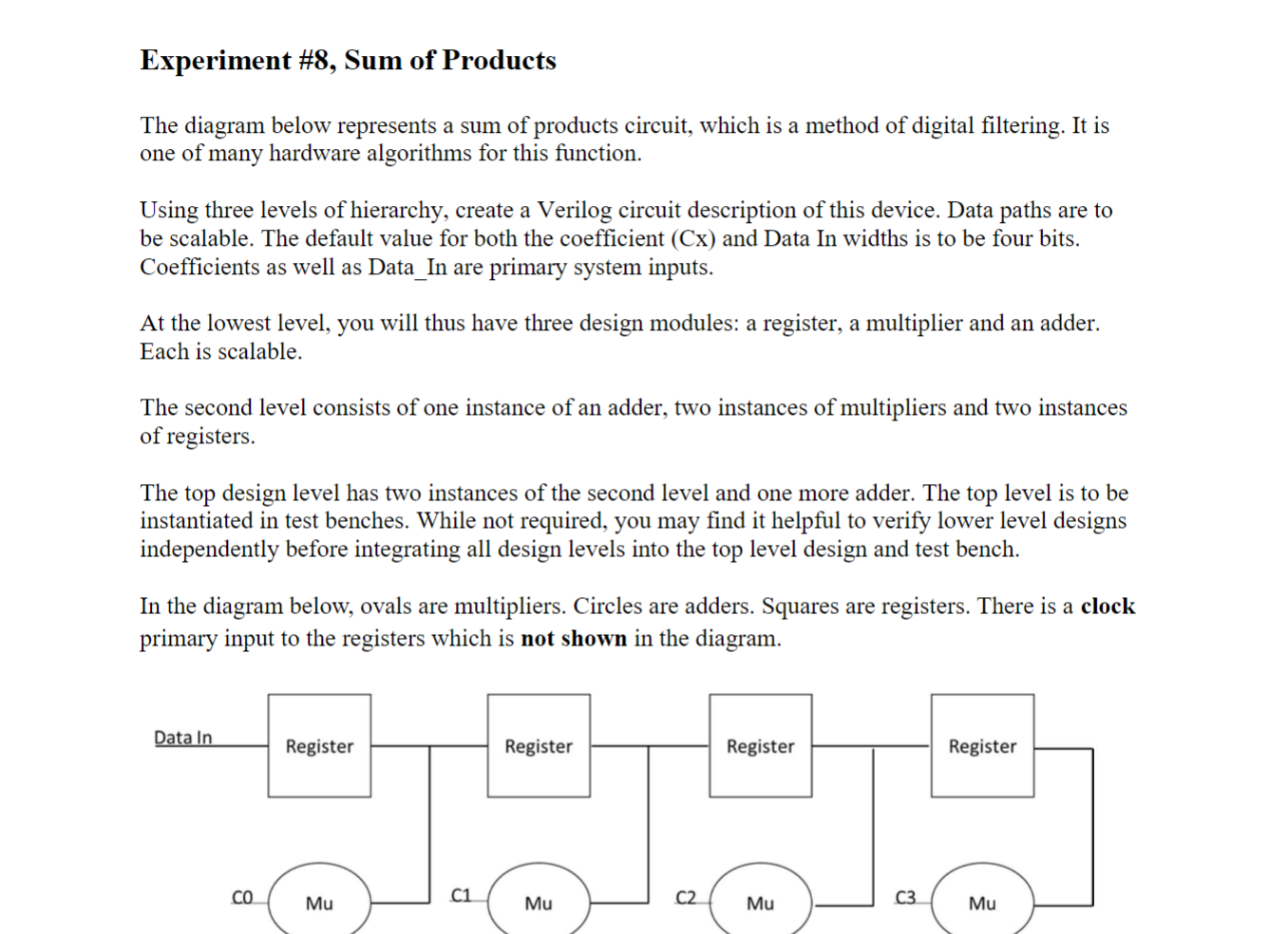 Solved Experiment #8, ﻿Sum of ProductsThe diagram below | Chegg.com