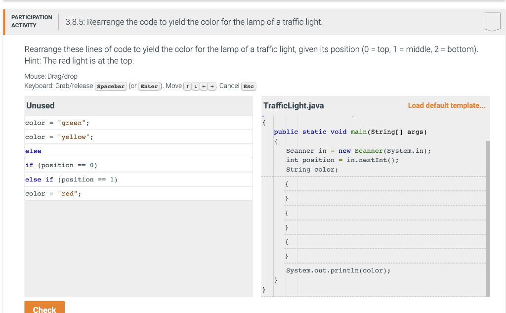 Solved CHALLENGE ACTIVITY 3.25.3: Detect specific values. | Chegg.com