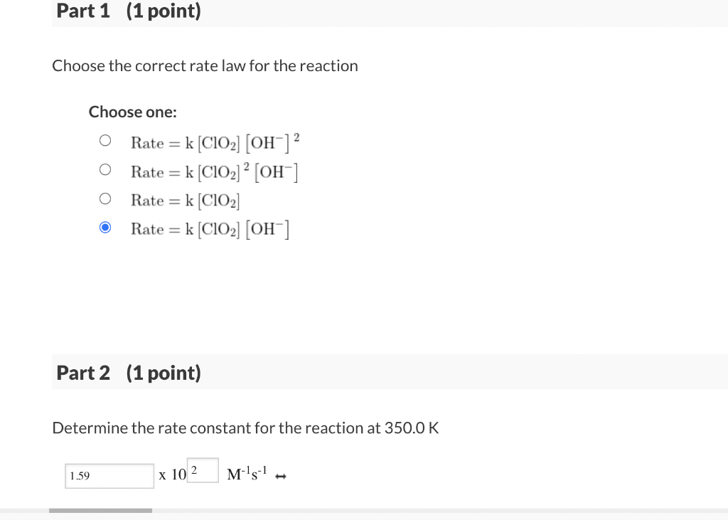 Solved 04 Question (2 points) 르 See page 6 Chlorine dioxide | Chegg.com