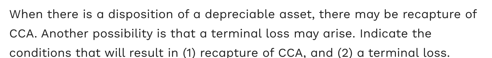 When there is a disposition of a depreciable asset, | Chegg.com