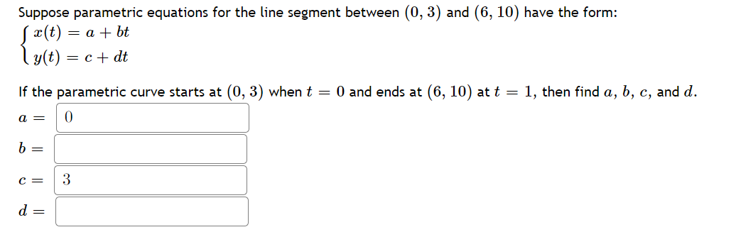 Solved Suppose parametric equations for the line segment | Chegg.com