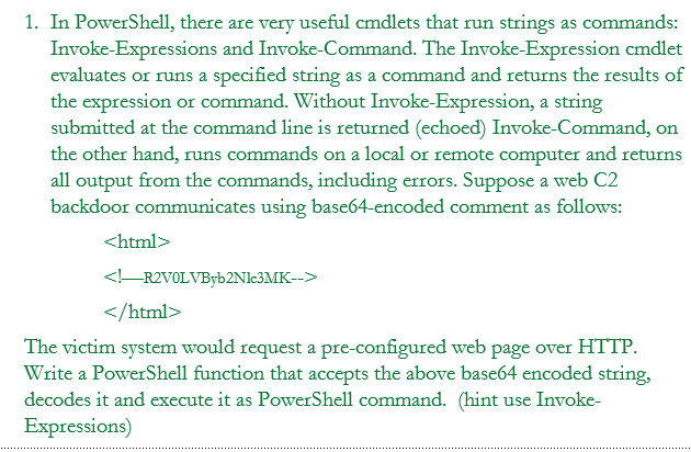 Solved 1. In PowerShell, there are very useful cmdlets that | Chegg.com