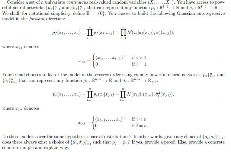 Consider a set of n univariate continuous real-valued | Chegg.com