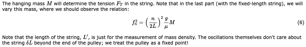 Solved The hanging mass M will determine the tension Ft in | Chegg.com