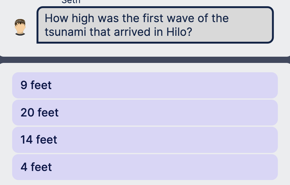 Solved How high was the first wave of thetsunami that | Chegg.com