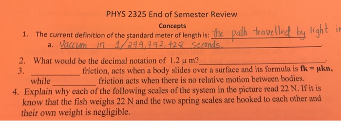 Solved The current definition of the standard meter of | Chegg.com