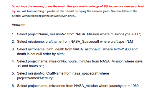 Solved Lab 7 Single table SQL SELECT statements. Question 1. | Chegg.com